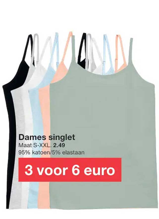 Dames Singlet Aanbieding bij Zeeman - FolderFeest.nl