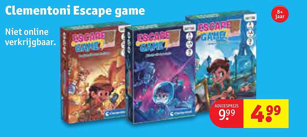 Clementoni Escape Game aanbieding bij Kruidvat