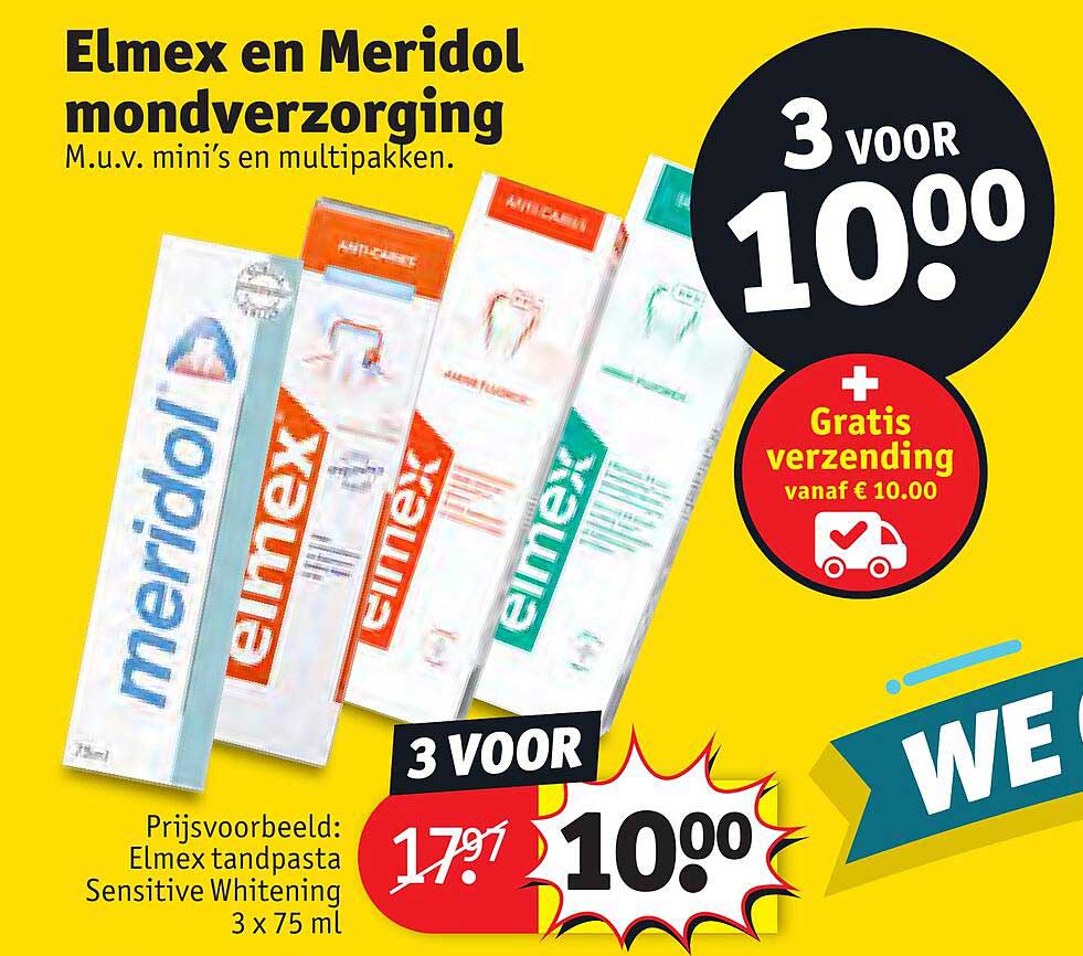 Elmex En Meridol Mondverzorging aanbieding bij Kruidvat