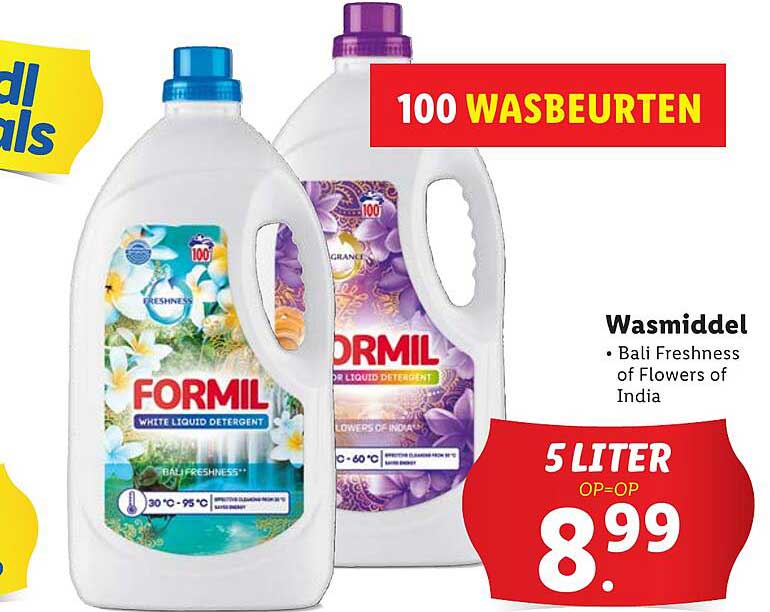 Formil Wasmiddel aanbieding bij Lidl