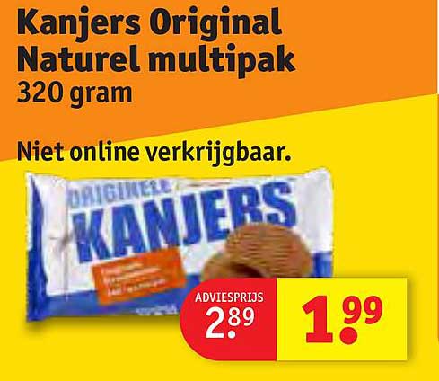 Kanjers Original Natuur Multipak Aanbieding bij Kruidvat - FolderFeest.nl