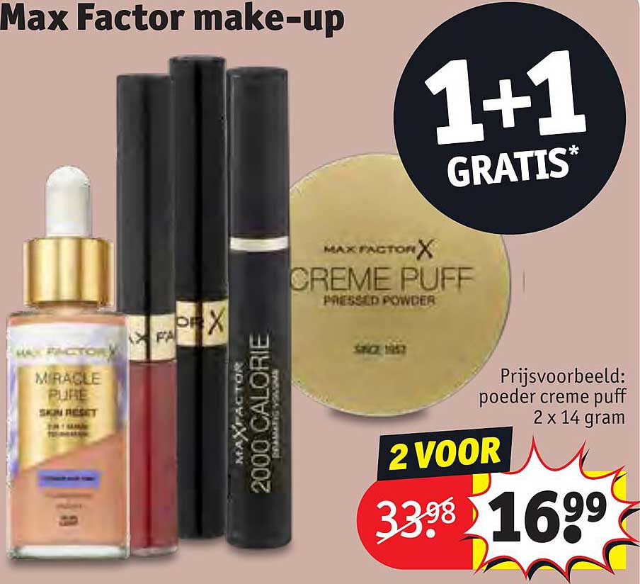 Max Factor Make-Up Aanbieding bij Kruidvat - FolderFeest.nl