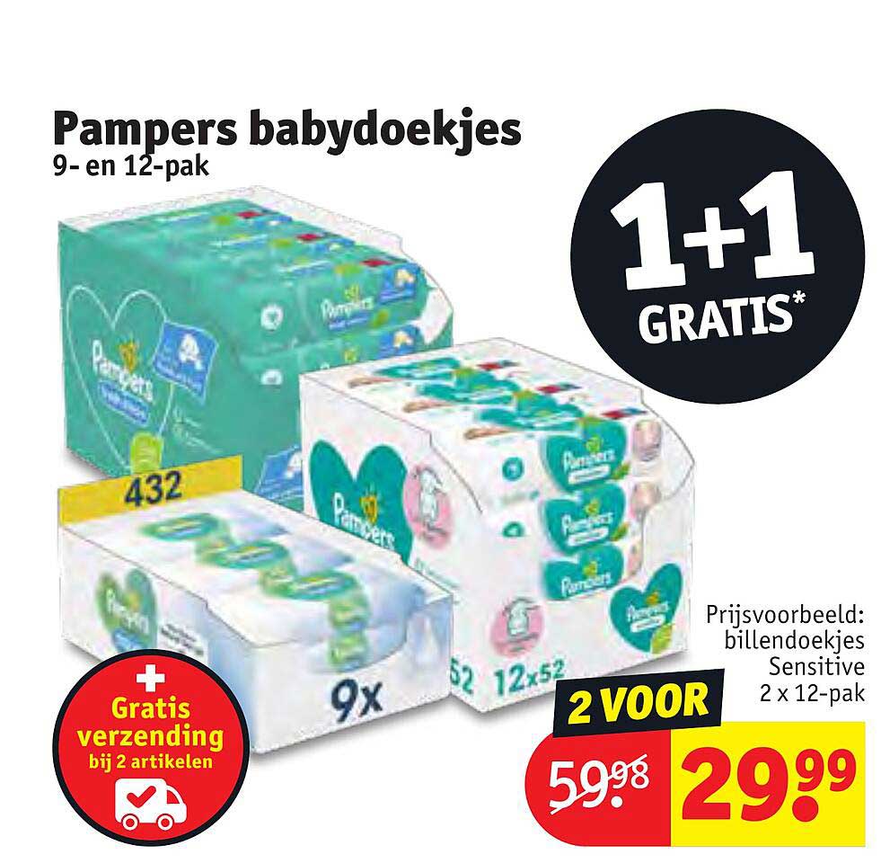 Pampers Babydoekjes Aanbieding bij Kruidvat - FolderFeest.nl