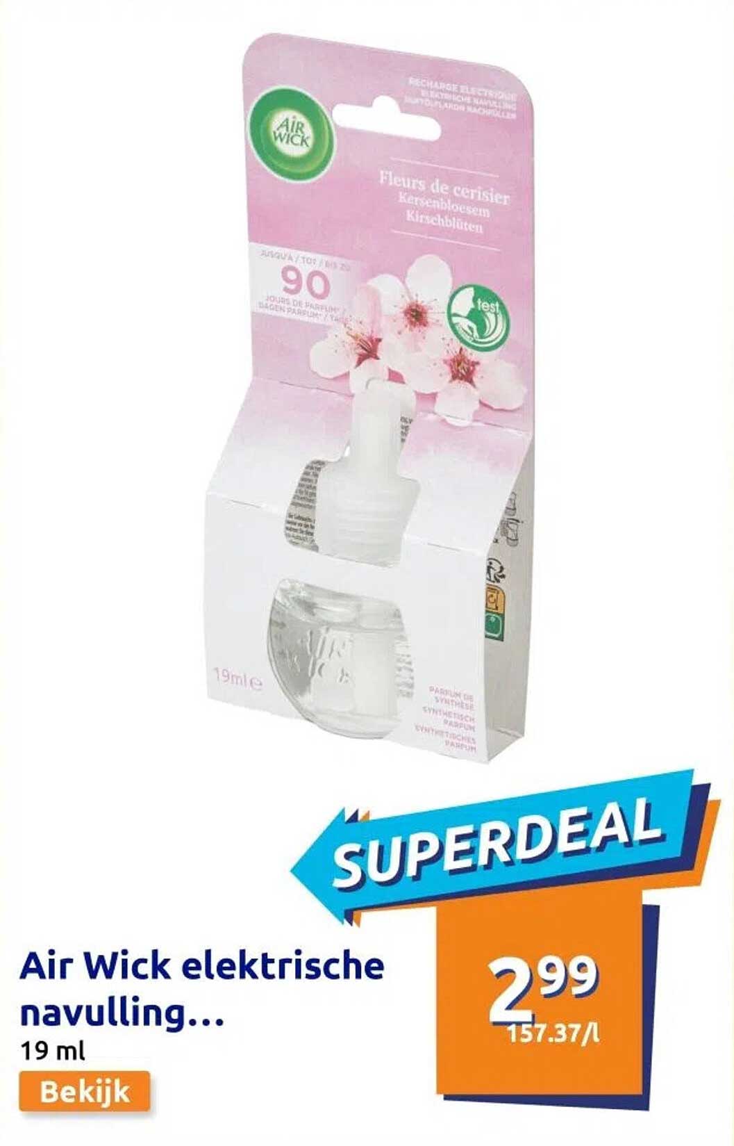 Air Wick Elektrische Navulling... Aanbieding bij Action - FolderFeest.nl