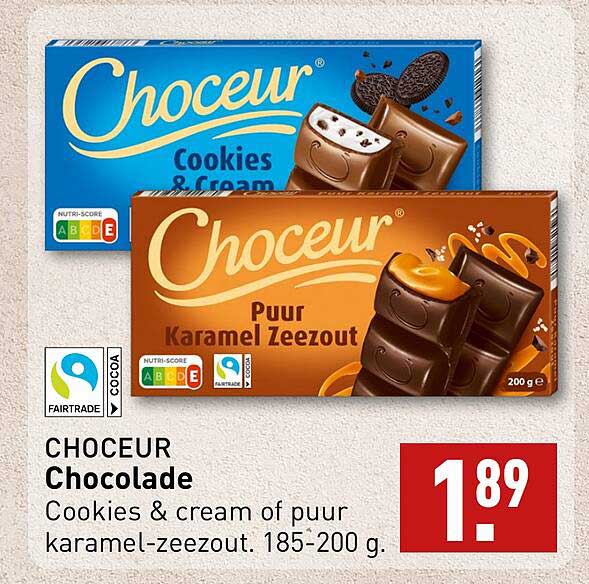 Choceur Chocolade aanbieding bij ALDI