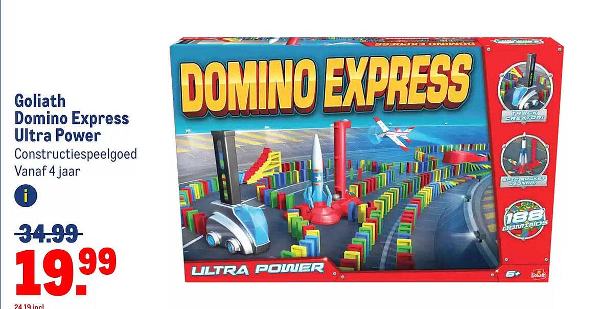 Goliath Domino Express Ultra Power Aanbieding bij Makro - FolderFeest.nl