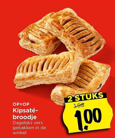 Kipsaté-Broodje Aanbieding bij Vomar - FolderFeest.nl
