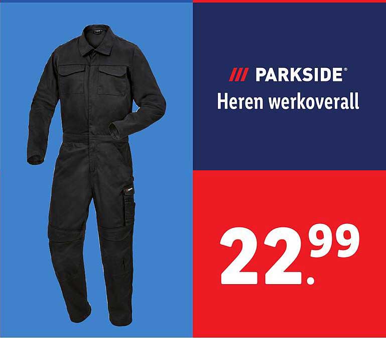 Parkside Heren Werkkoverall Aanbieding bij Lidl - FolderFeest.nl