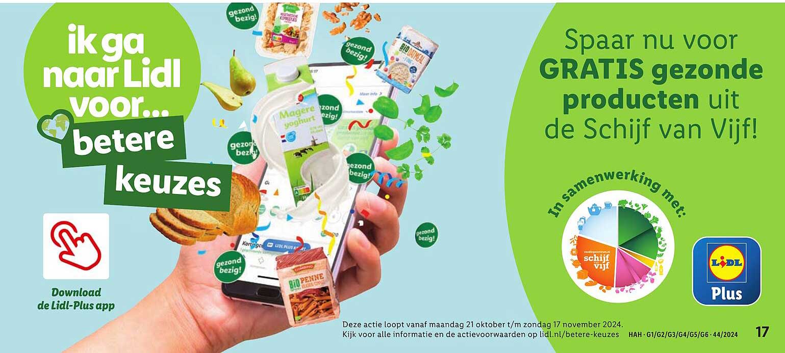 Spaar Nu Voor Gratis Gezonde Producten Uit De Schijf Van Vijf ...