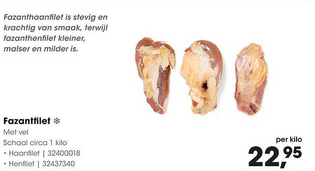 Fazantfilet Aanbieding bij HANOS - FolderFeest.nl