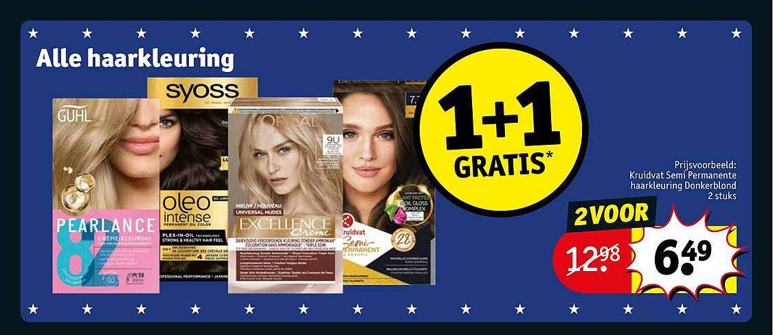 Alle Haarverf aanbieding bij Kruidvat