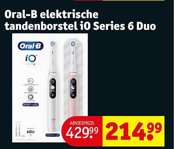 Oral-B Elektrische Tandenborstel Io Series 6 Duo aanbieding bij Kruidvat