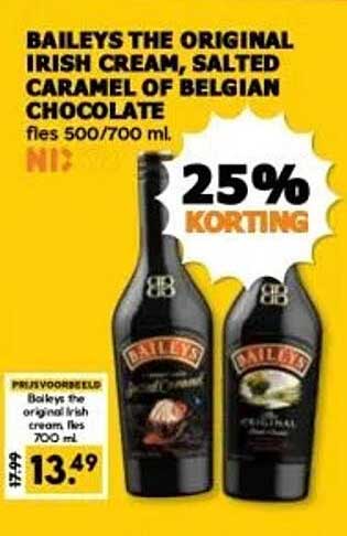 Baileys Irish Cream Aanbieding bij Gall & Gall - FolderFeest.nl