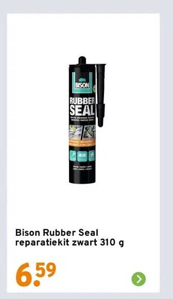 Bison Rubber Seal Reparat Kit Zwart 310 G Aanbieding bij GAMMA ...