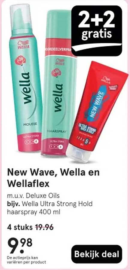 New Wave, Wella En Wellaflex Aanbieding bij Etos - FolderFeest.nl