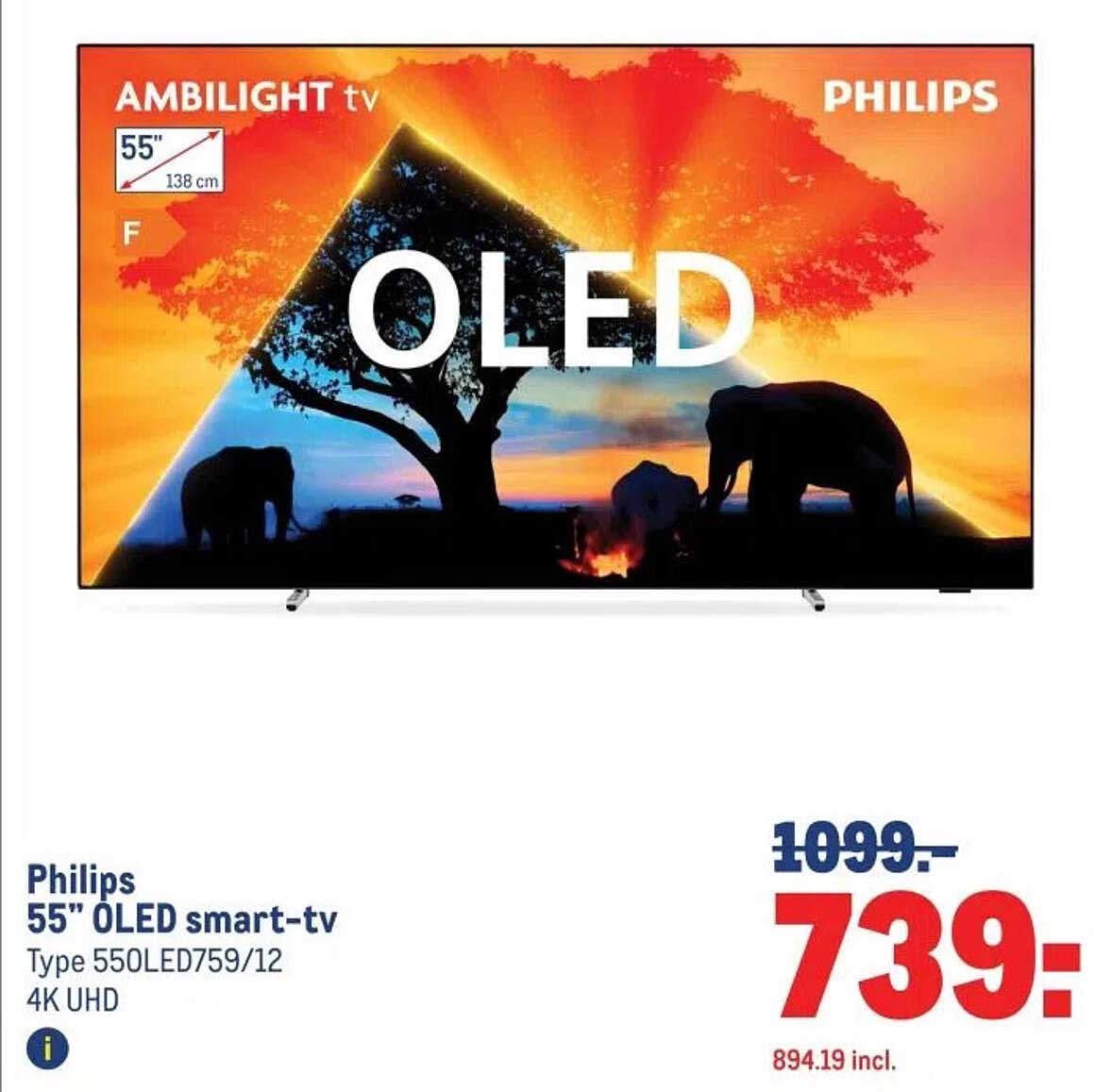 Philips 55" Oled Smart-Tv Aanbieding bij Makro - FolderFeest.nl