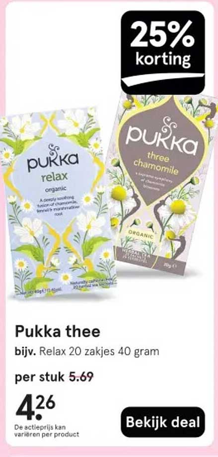 Pukka Thee Aanbieding bij HANOS - FolderFeest.nl