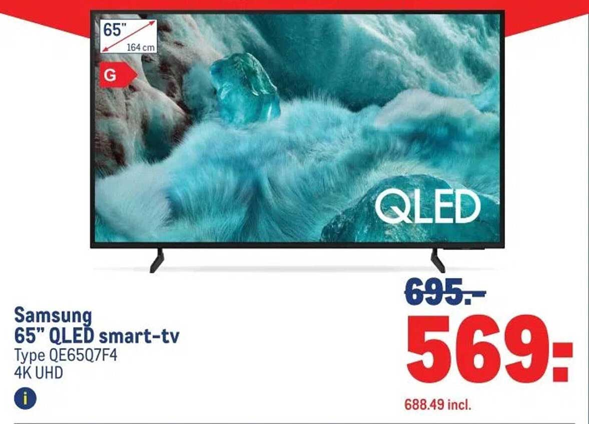 Samsung 65" Qled Smart-Tv Type Qe65Q7F4 4K Uhd Aanbieding bij Makro ...