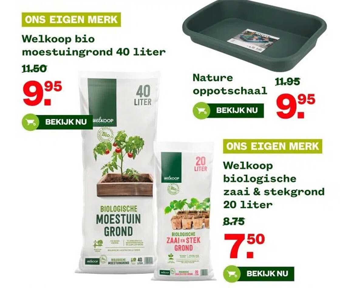 Welkoop Bio Moestuingrond 40 Liter Aanbieding bij Welkoop - FolderFeest.nl