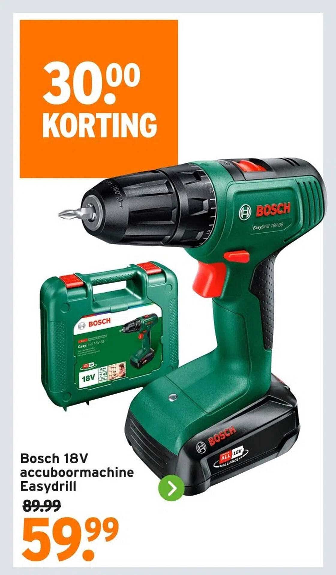 Bosch 18V Accuboormachine Easydrill aanbieding bij GAMMA