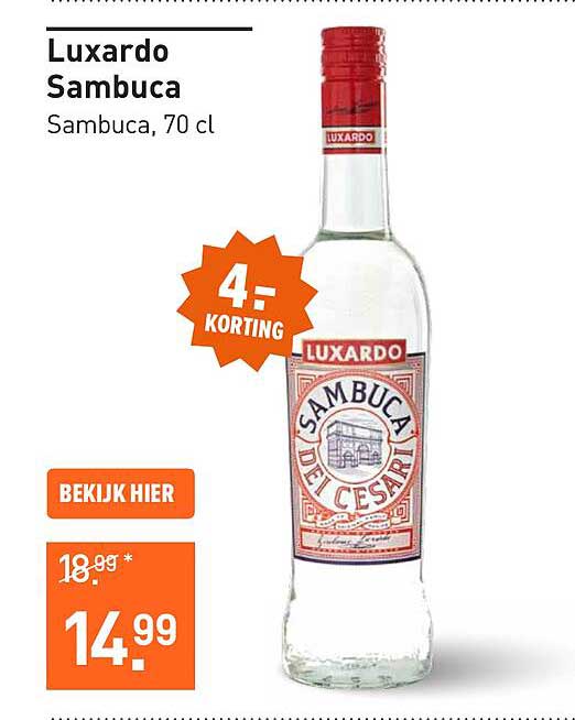 Luxardo Sambuca aanbieding bij Gall & Gall
