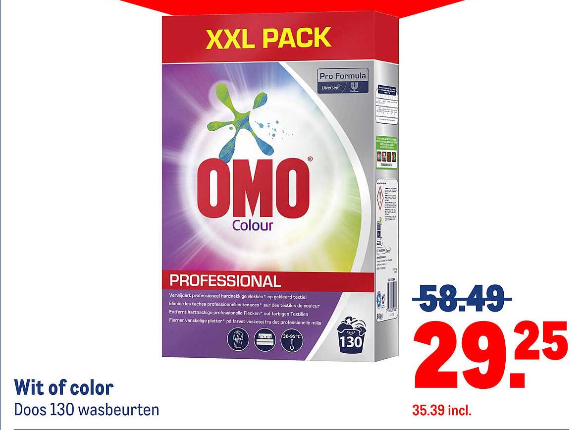 Omo Colour Professional Aanbieding bij Makro - FolderFeest.nl