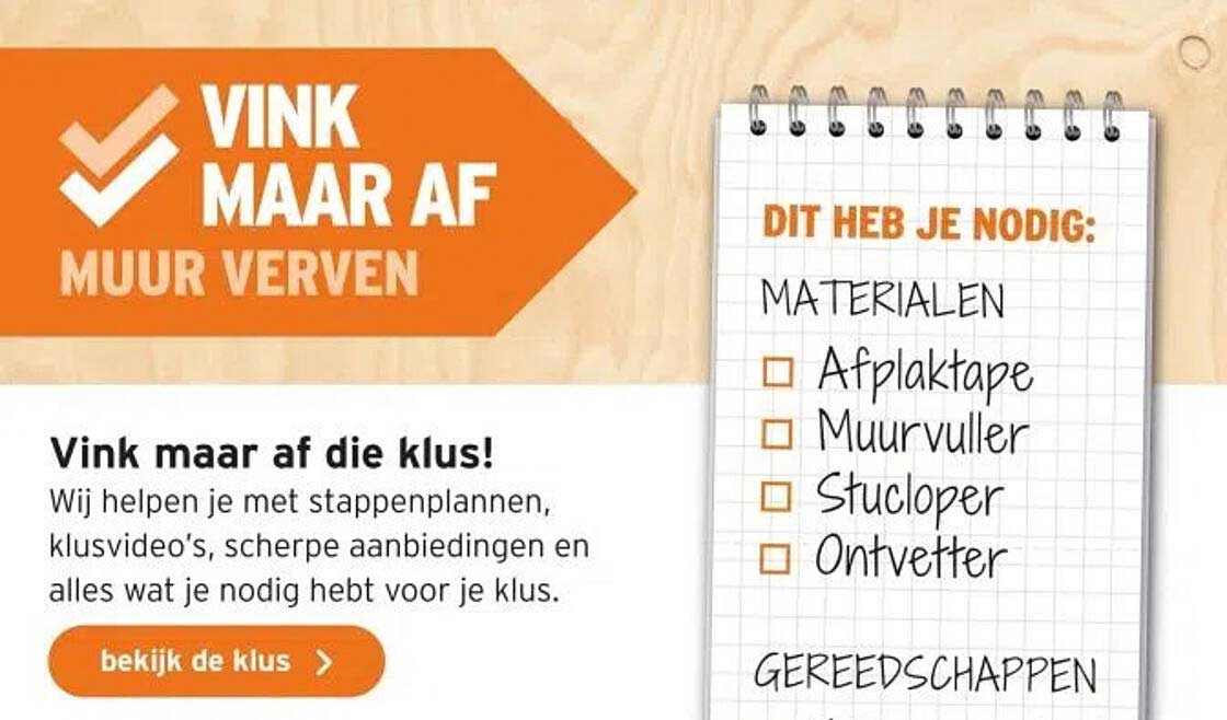 Vink Maar Af Muur Verven aanbieding bij GAMMA