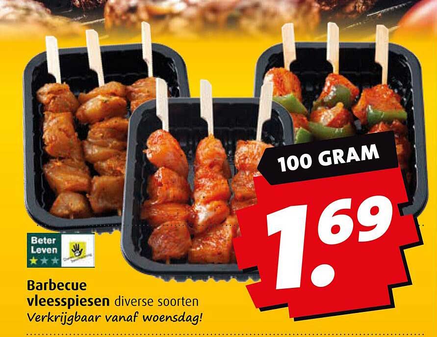 Barbecue Vleesspiesen Diverse Soorten Aanbieding bij Boni - FolderFeest.nl