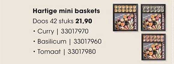 Hartige Mini Baskets Aanbieding bij HANOS - FolderFeest.nl