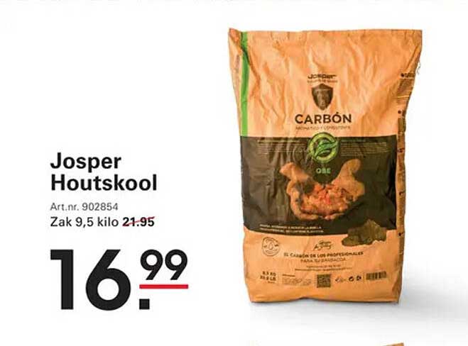 Josper Houtskool Aanbieding bij Sligro - FolderFeest.nl