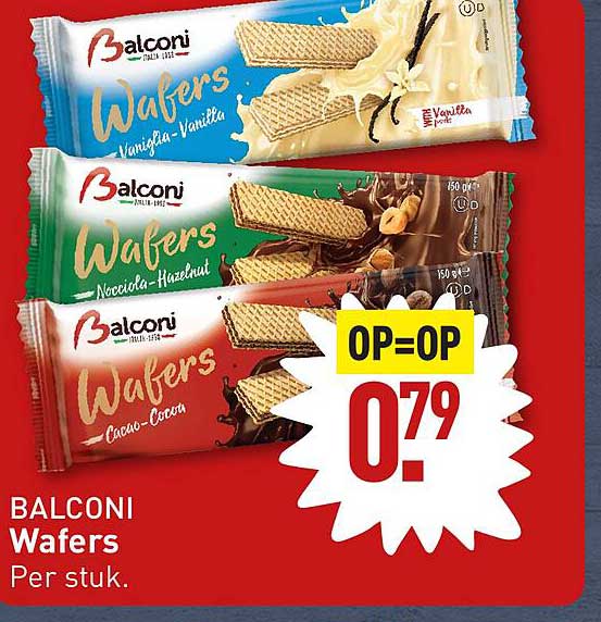 Balconi Wafers Aanbieding bij ALDI - FolderFeest.nl