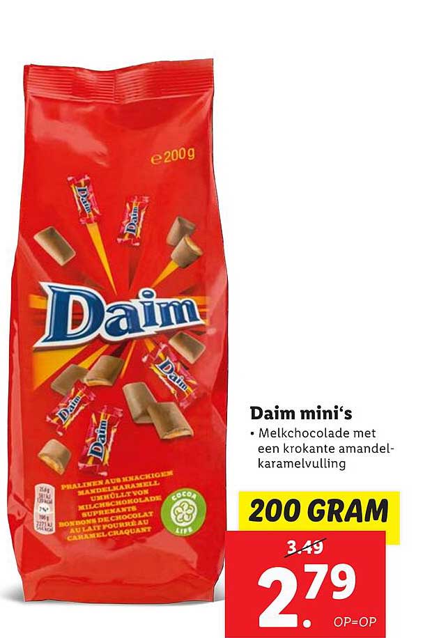 Daim Mini's aanbieding bij Lidl