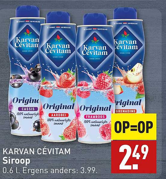 Karvan Cévitam Siroop Aanbieding bij ALDI - FolderFeest.nl