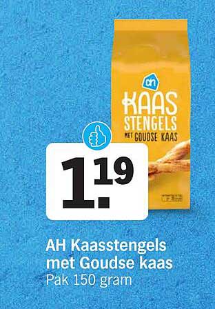 Ah Kaasstengels Met Goudse Kaas aanbieding bij Albert Heijn