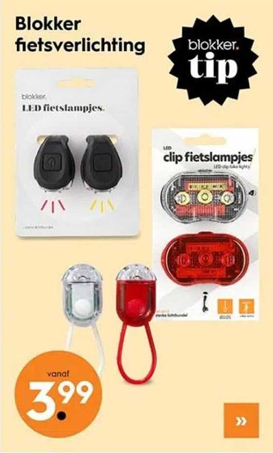 Blokker Led Fietslampjes aanbieding bij Blokker