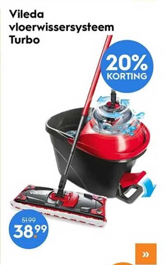 Vileda Vloerwisser Systeem Turbo aanbieding bij Blokker