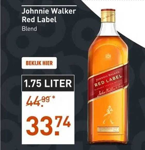 Johnnie Walker Red Label Aanbieding bij Gall & Gall - FolderFeest.nl