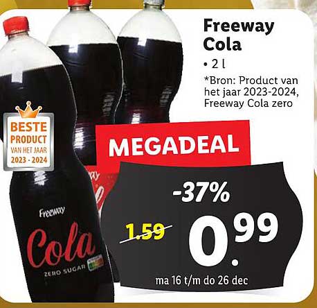 Freeway Cola aanbieding bij Lidl