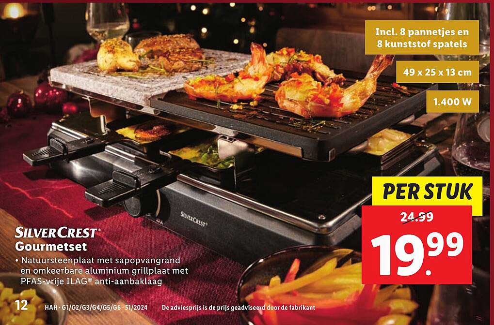 Silvercrest Gourmetset Aanbieding bij Lidl - FolderFeest.nl