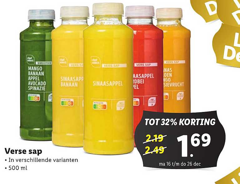 Verse Sap aanbieding bij Lidl