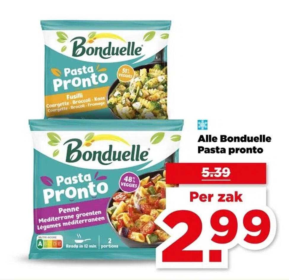 Alle Bonduelle Pasta Pronto Aanbieding bij PLUS - FolderFeest.nl
