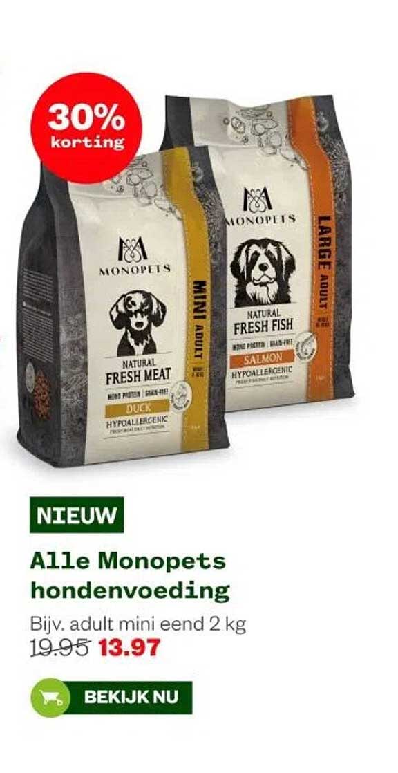 Alle Monopets Hondenvoeding Aanbieding bij Welkoop - FolderFeest.nl