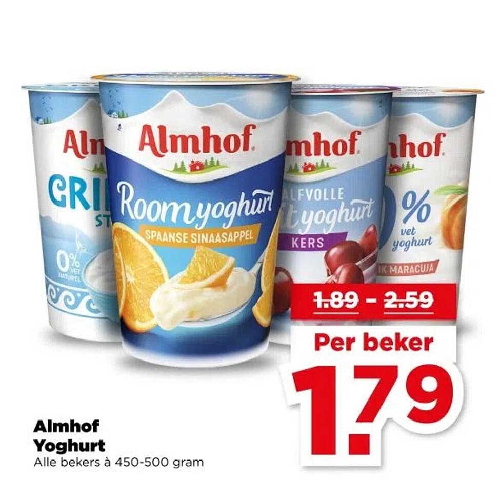 Almhof Yoghurt Aanbieding bij PLUS - FolderFeest.nl