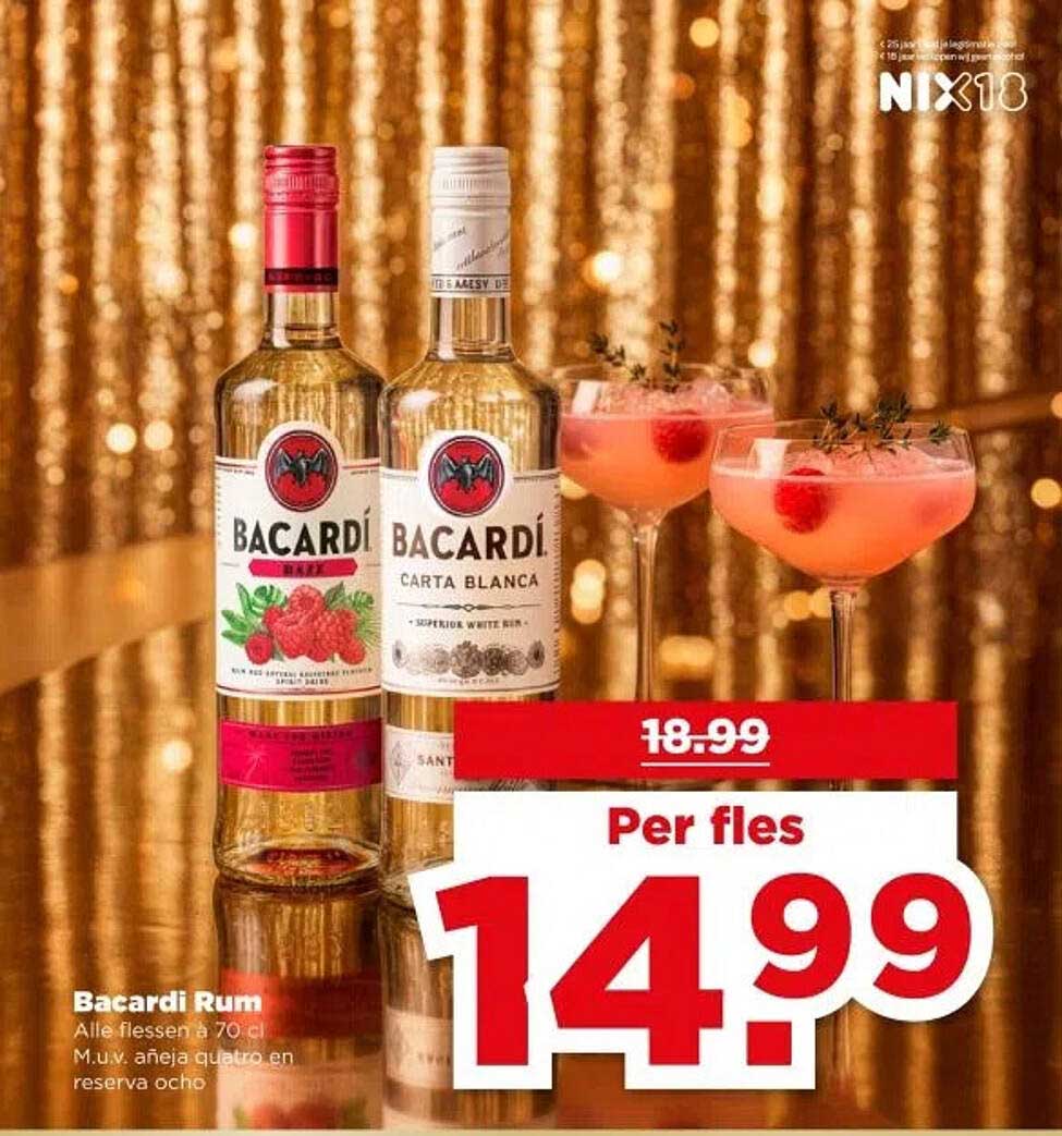 Bacardi Rum Aanbieding bij PLUS - FolderFeest.nl