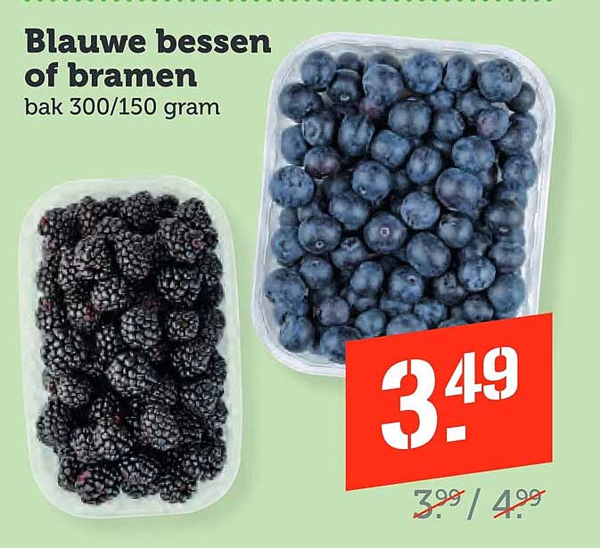 Blauwe Bessen Of Bramen Aanbieding bij Coop - FolderFeest.nl