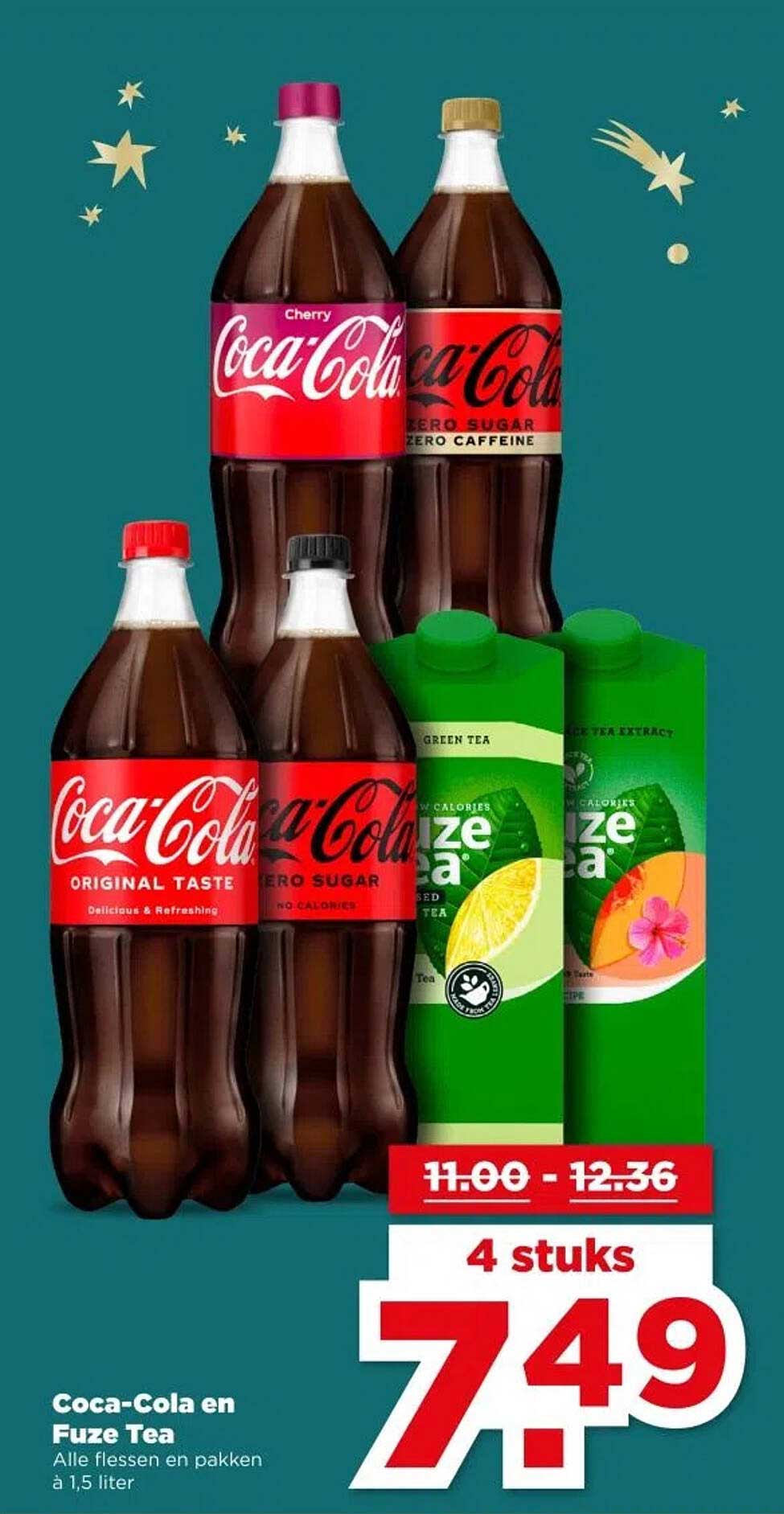 Coca-Cola En Fuze Tea Aanbieding bij PLUS - FolderFeest.nl