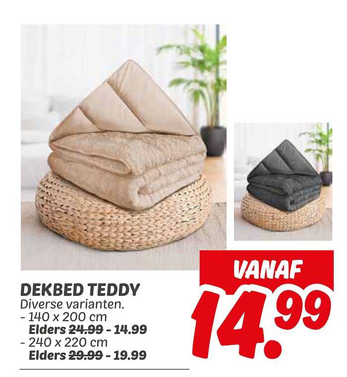 Dekbed Teddy Aanbieding bij Dekamarkt - FolderFeest.nl