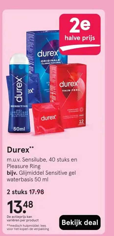 Durex Pleasure Ring Aanbieding bij Etos - FolderFeest.nl