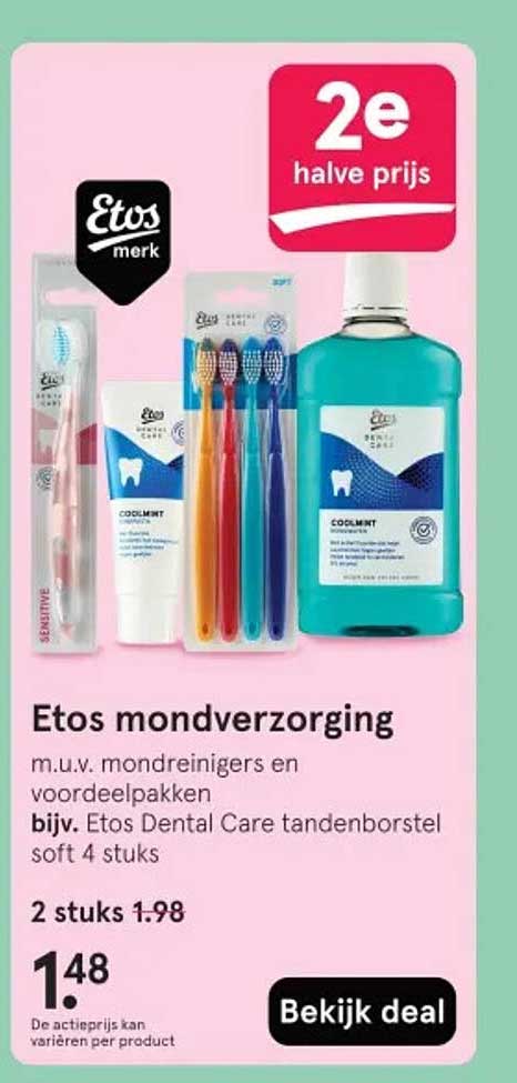 Etos Mondverzorging Aanbieding bij Etos - FolderFeest.nl