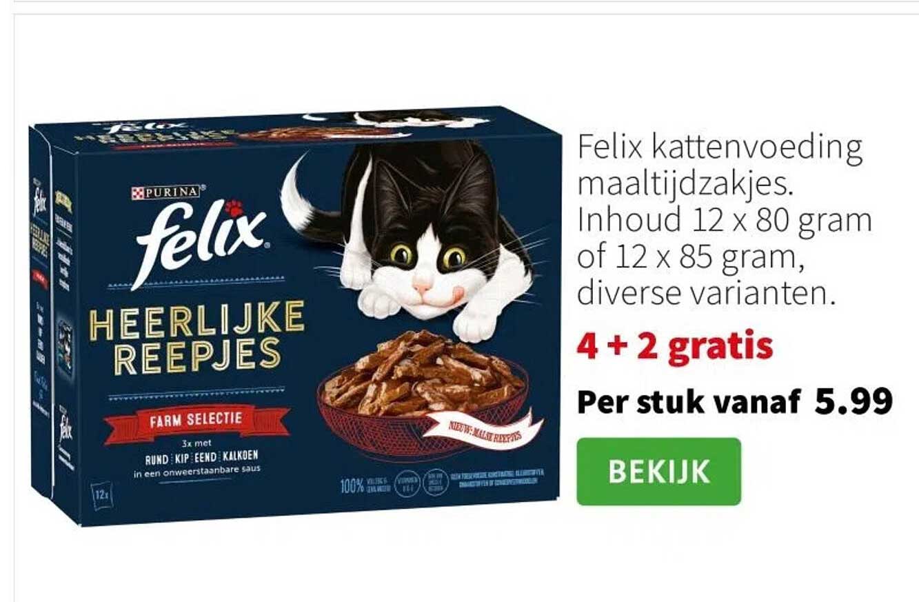 Felix Heerlijke Reepjes Aanbieding bij Intratuin - FolderFeest.nl